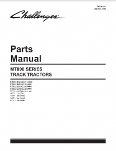 cat challenger parts manual MT800-Series • Tractor Manuals Downunder